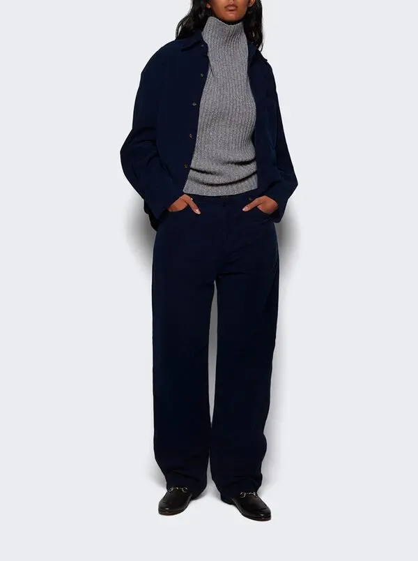 Victoria Beckham Shoulder Detail Slim Shirt - Blue