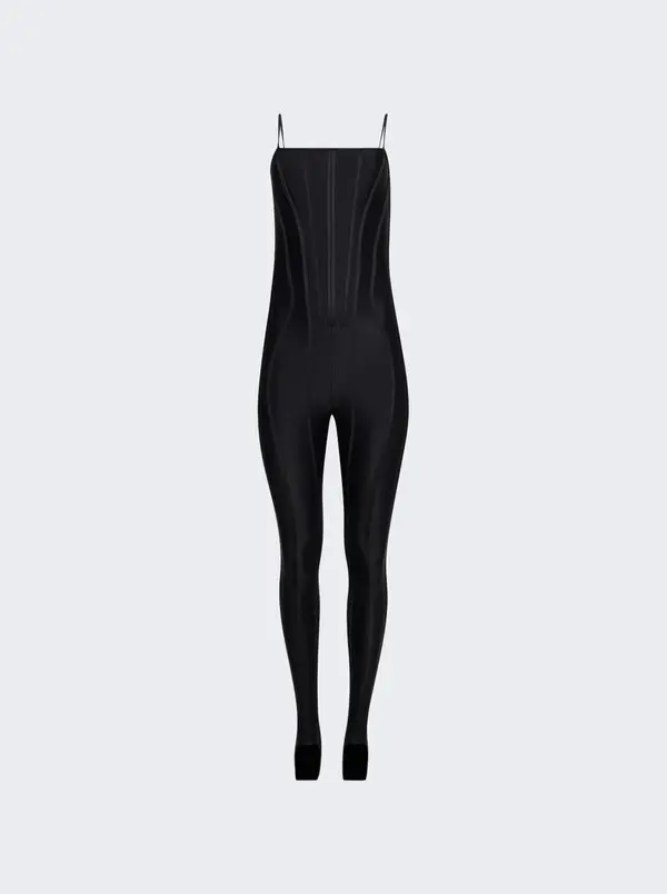MUGLER Corset Jumpsuit - Black