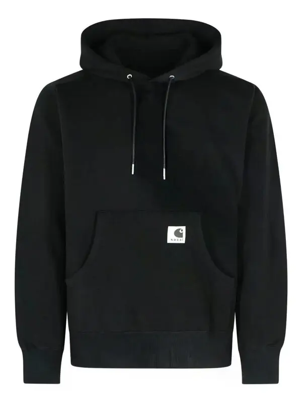Sacai Drawstring Hoodie - Black