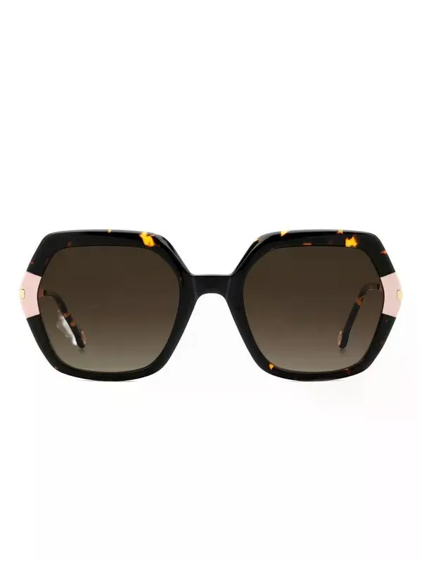 Carolina Herrera Geometric Sunglasses - Black