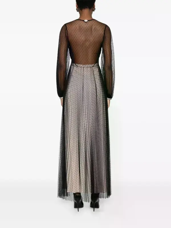 TWINSET Pleated Maxi Dress