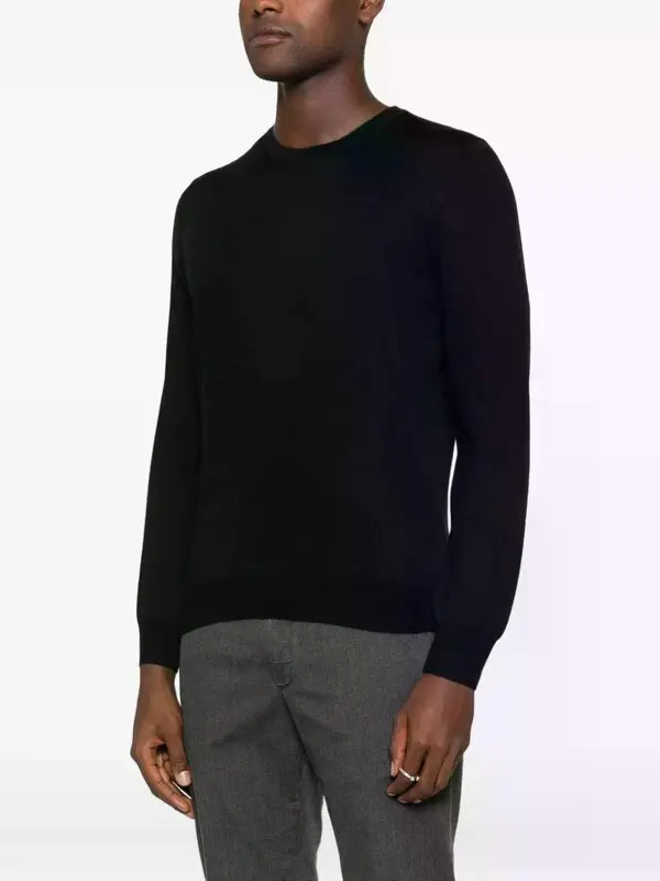 GRAN SASSO Crew-neck Sweater - Black