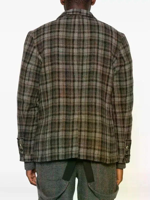 A TENTATIVE ATELIER Plaid Shirt Jacket