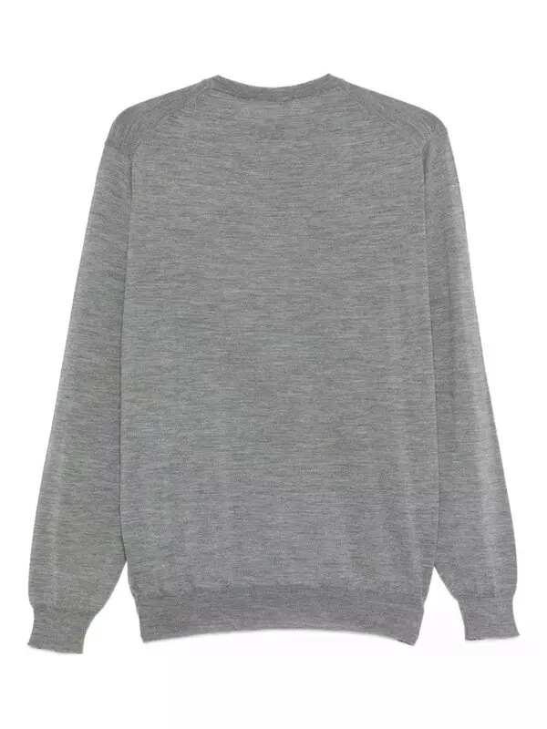 LARDINI Crew-neck Sweater - Grey