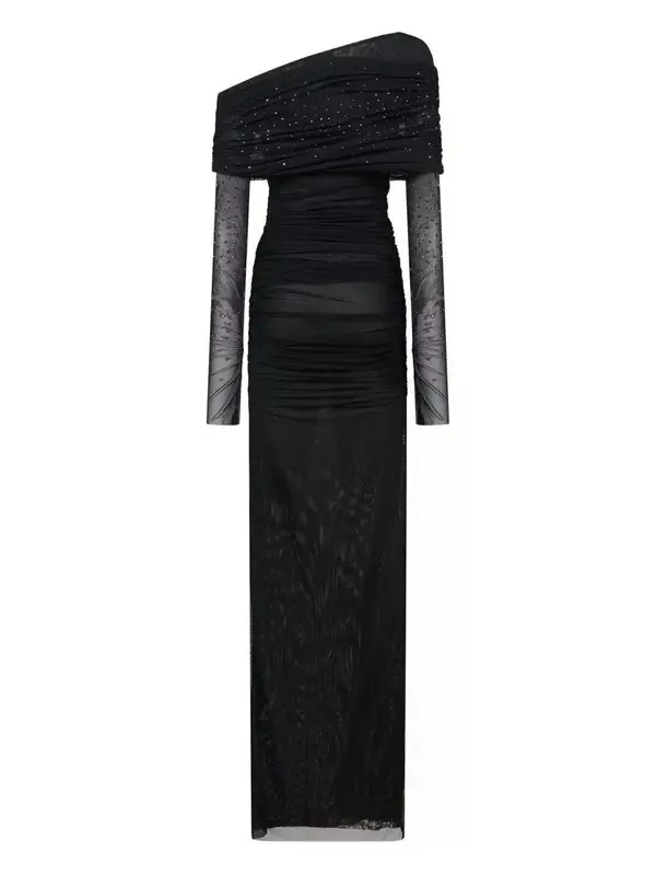 Amen One-Shoulder Long-Sleeve Dress - Black - 54% Off | Editorialist