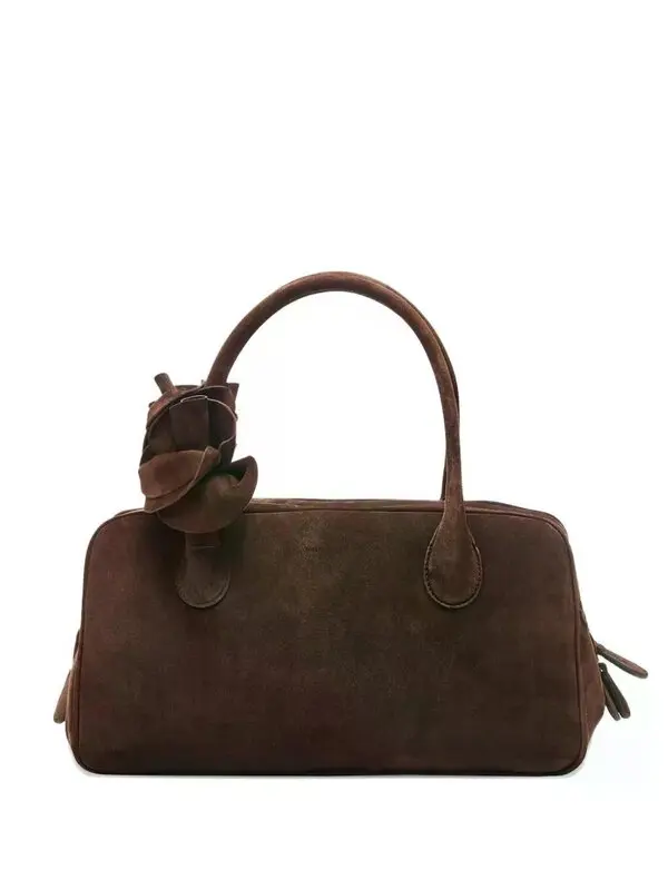 Magda Butrym Brigitte Flower-detail Tote Bag - Brown