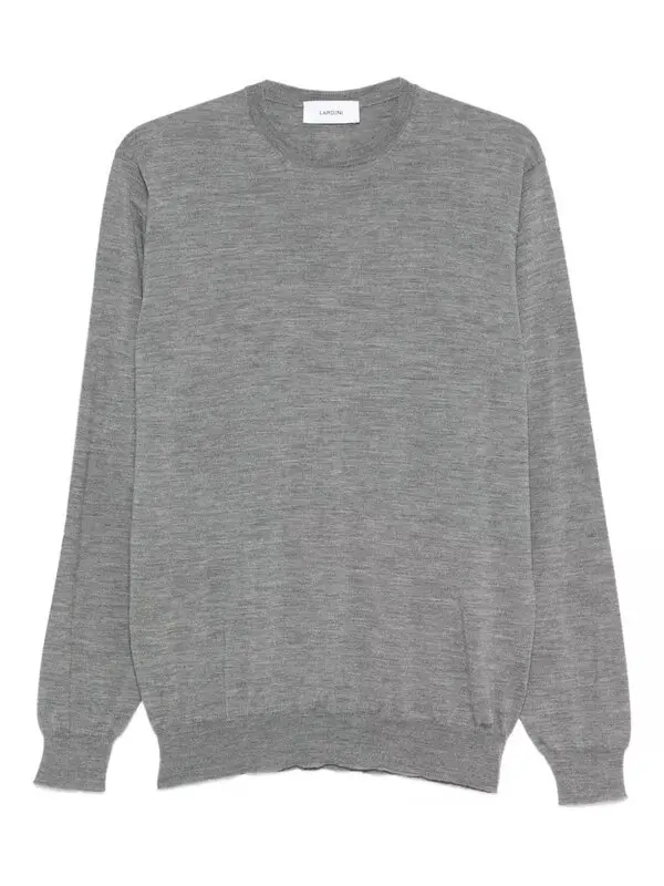 LARDINI Crew-neck Sweater - Grey