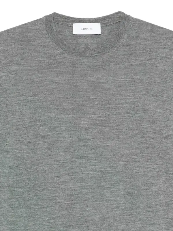 LARDINI Crew-neck Sweater - Grey
