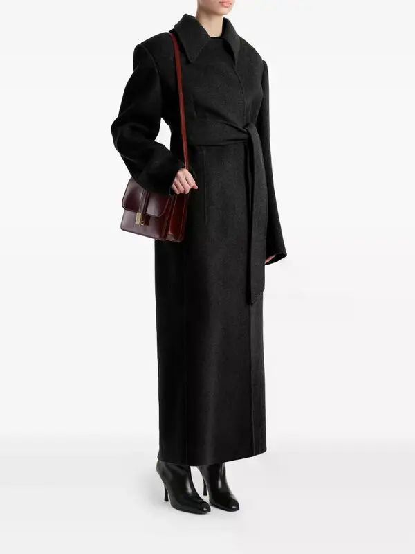 Khaite Belted Collared Coat