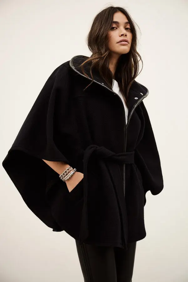 Ba&sh Sea Wool Cape Coat