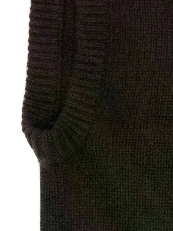Soft Goat Ribbed Knit Balaclava