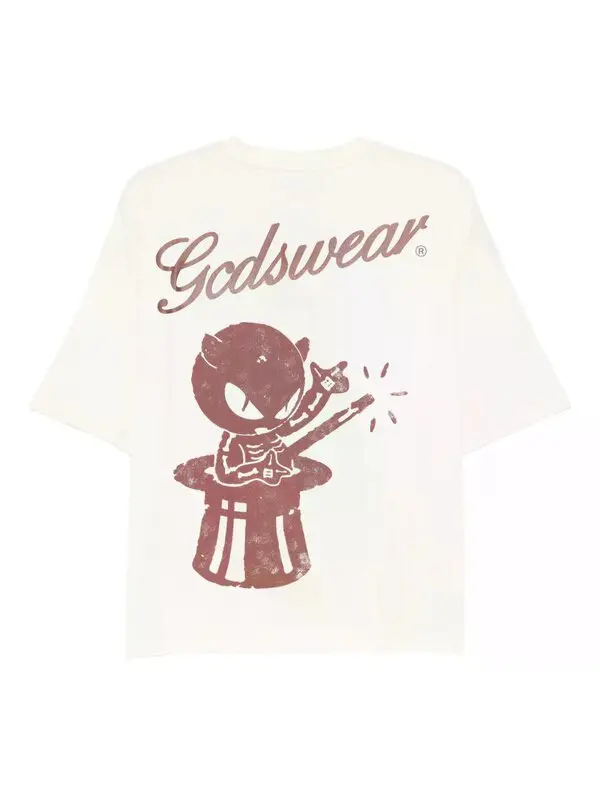 Gcds Graphic-print T-shirt - Neutrals