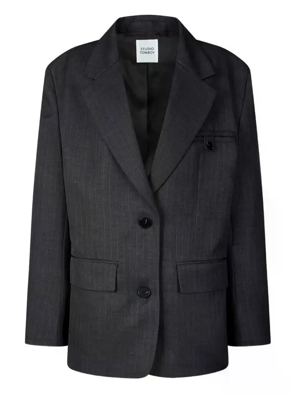 STUDIO TOMBOY Pinstripe Single-breasted Blazer
