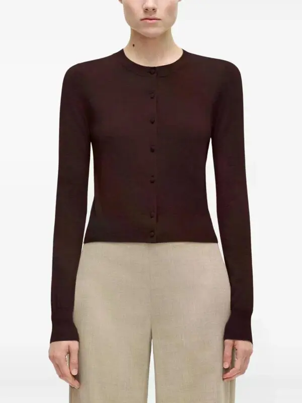 Adam Lippes Cashmere Button Cardigan - Brown
