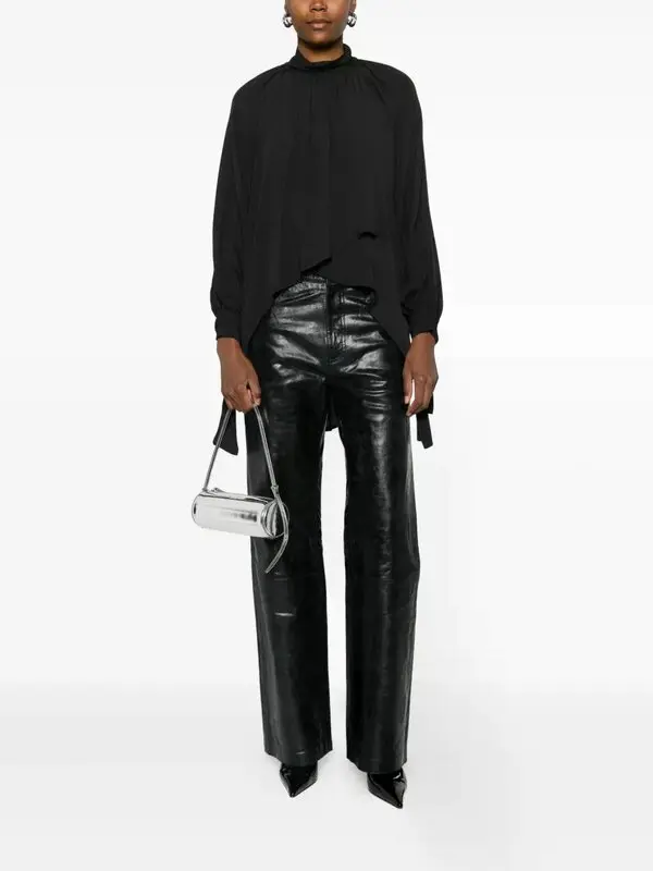 Dixie High-neck Asymmetric Blouse