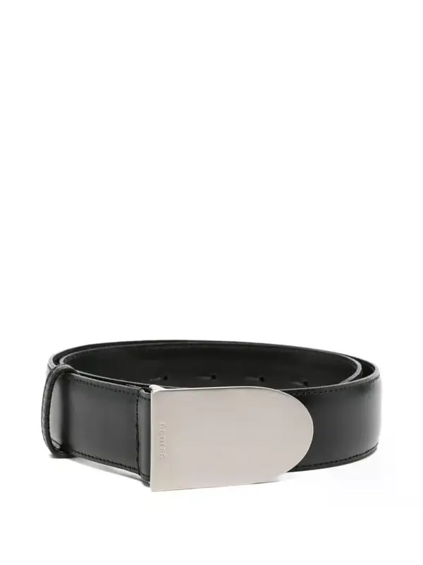 BETTTER Buckled Leather Belt - Black