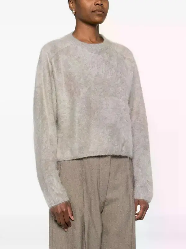 Soft Goat Crew-neck Sweater - Neutrals