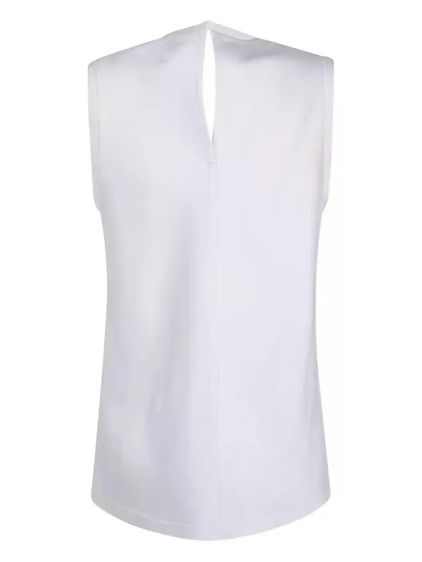 Carven Keyhole-detail Top - White