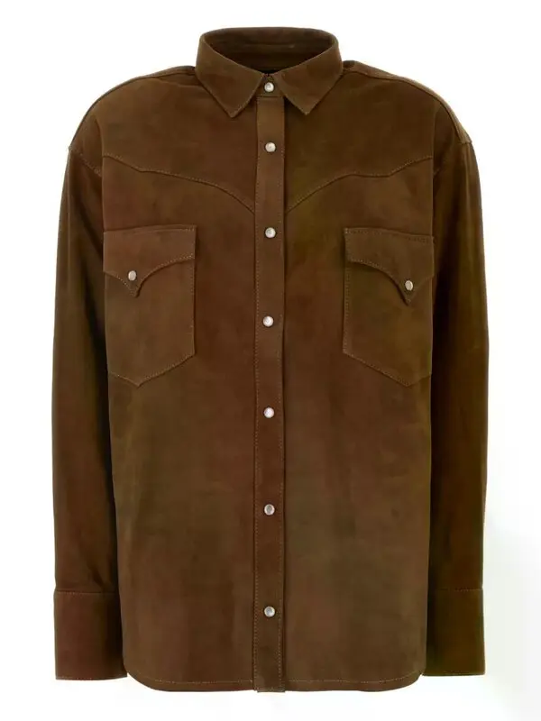 LOIS Chest-pocket Suede Shirt