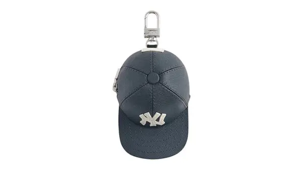 Kith X New York Yankees Baseball Cap Leather Pouch - Nocturnal
