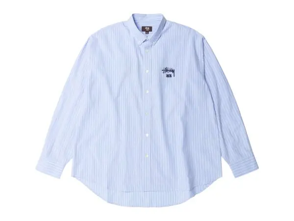 StÜssy X Wales Bonner Poplin Shirt - Stripe