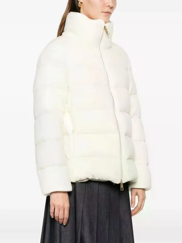 Herno Quilted High-neck Jacket - White