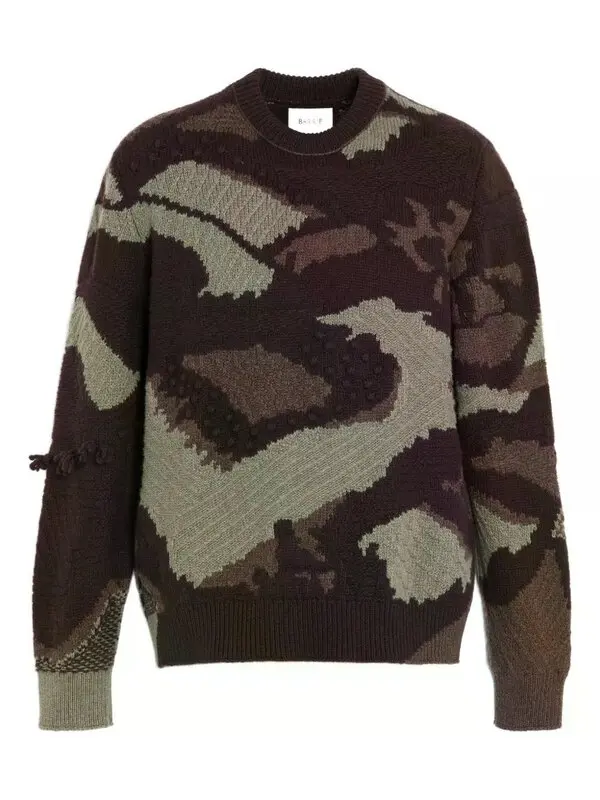 BARRIE Intarsia Knit Sweater