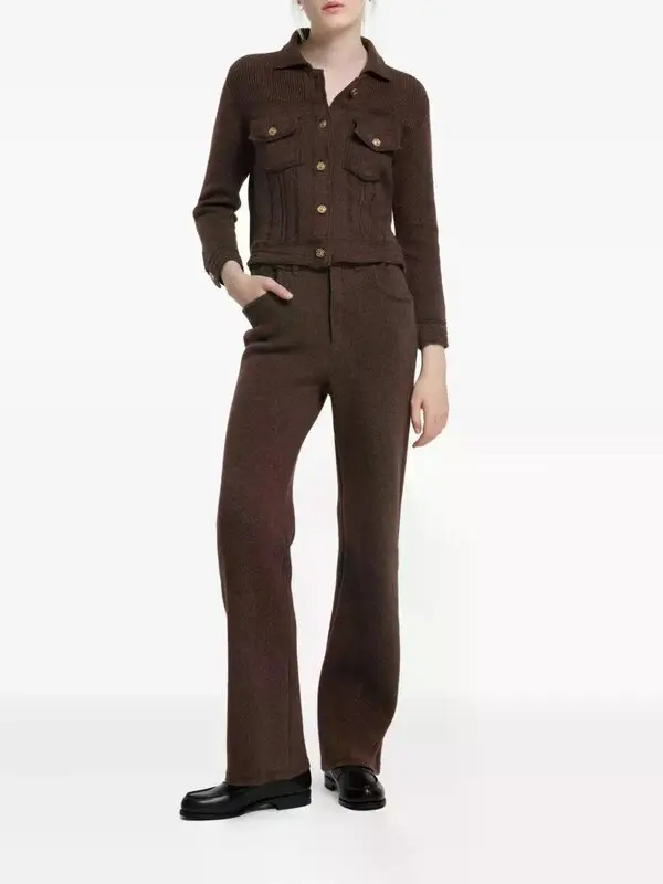 BARRIE Knitted Jacket - Brown