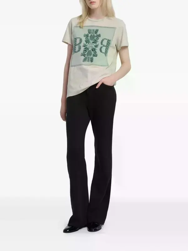BARRIE Logo-patch T-shirt - Grey