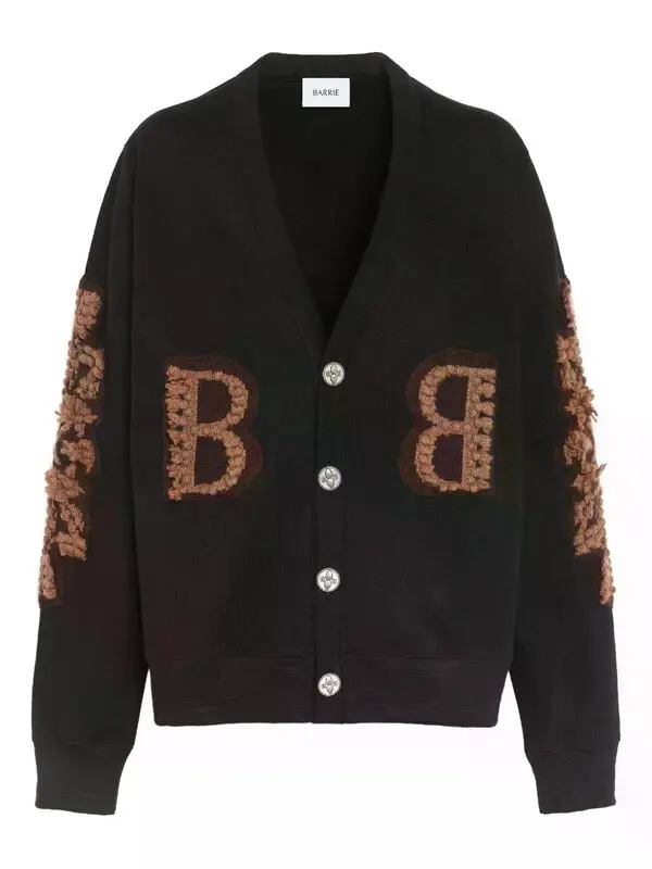 BARRIE Logo-embroidered Cardigan