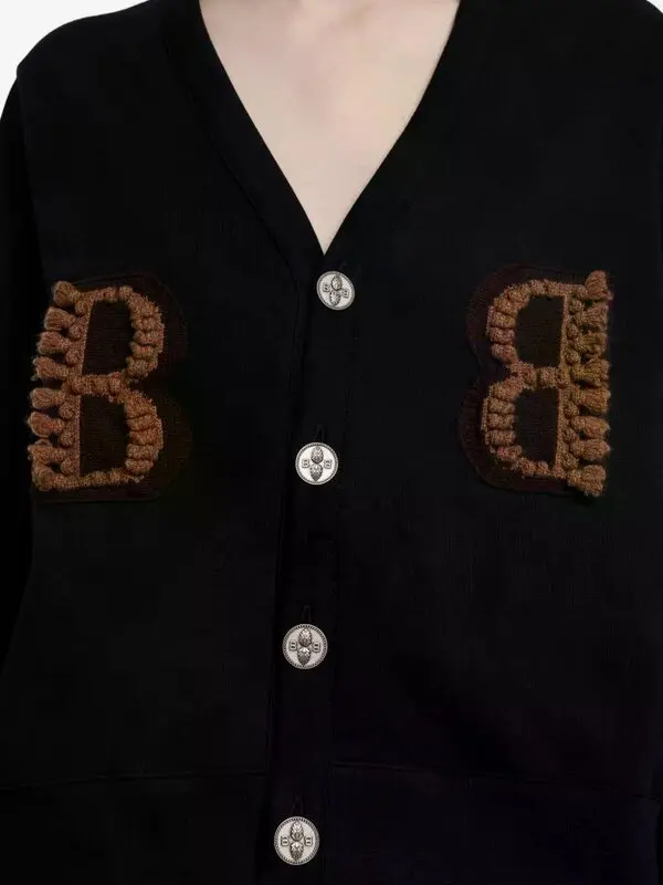 BARRIE Logo-embroidered Cardigan