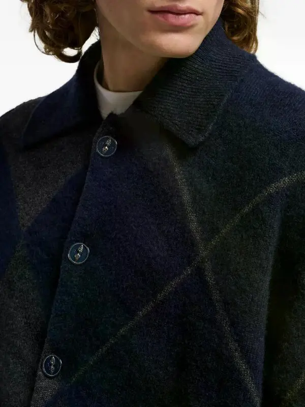 BARRIE Argyle Cardigan - Grey