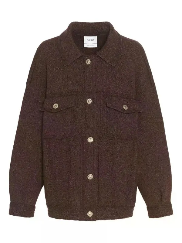BARRIE Knitted Jacket - Brown