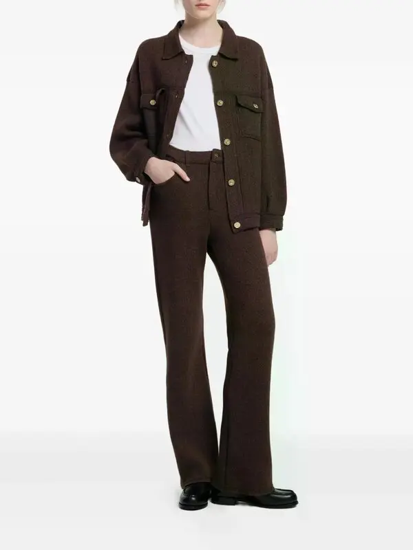 BARRIE Knitted Jacket - Brown
