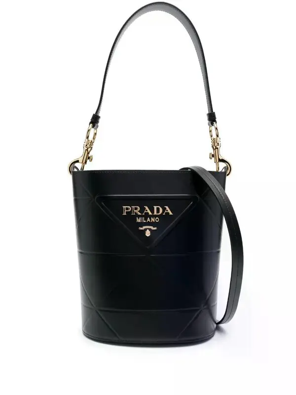 Prada Symbole Leather Bucket Bag