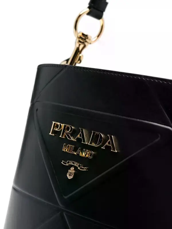 Prada Symbole Leather Bucket Bag