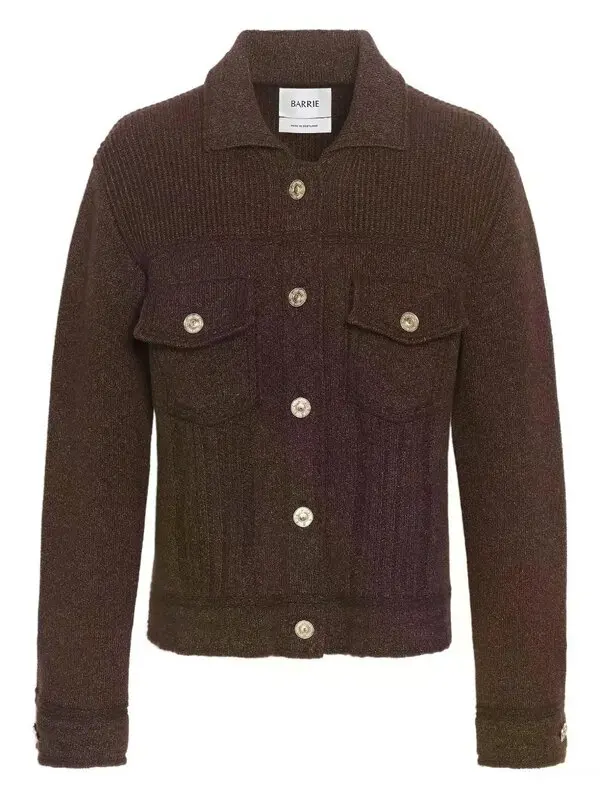 BARRIE Knitted Jacket - Brown