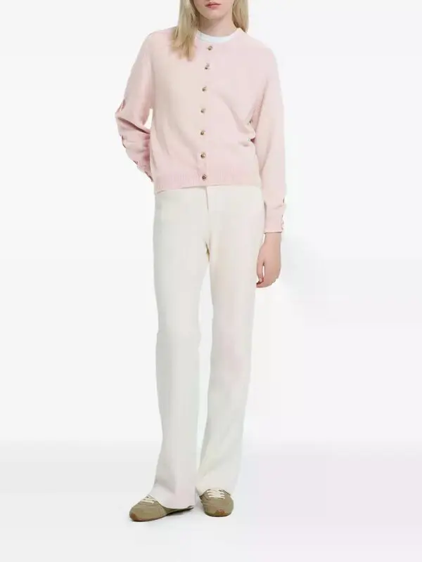 BARRIE Ribbon-detail Cardigan - Pink