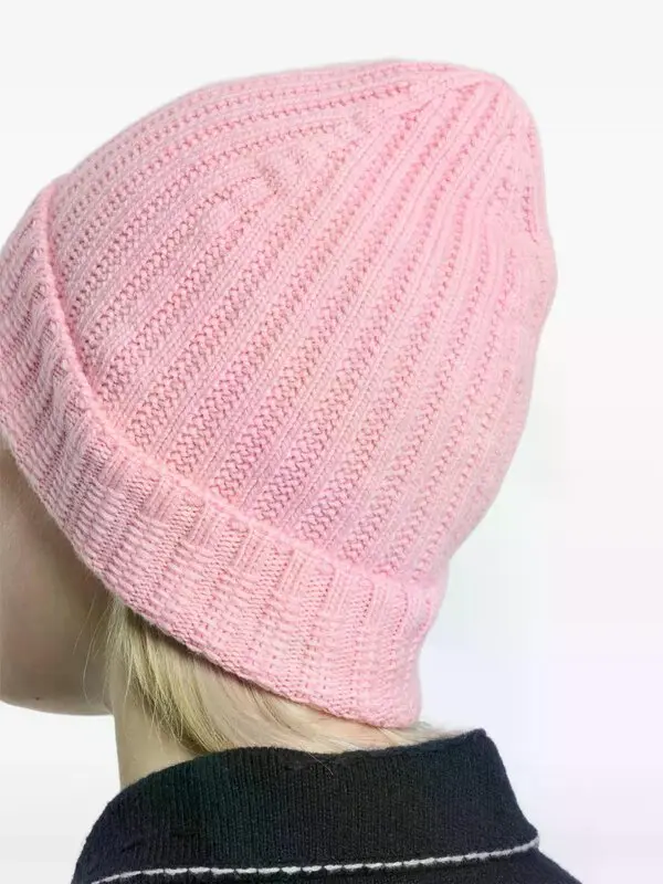 BARRIE Ribbed Beanie Hat - Pink