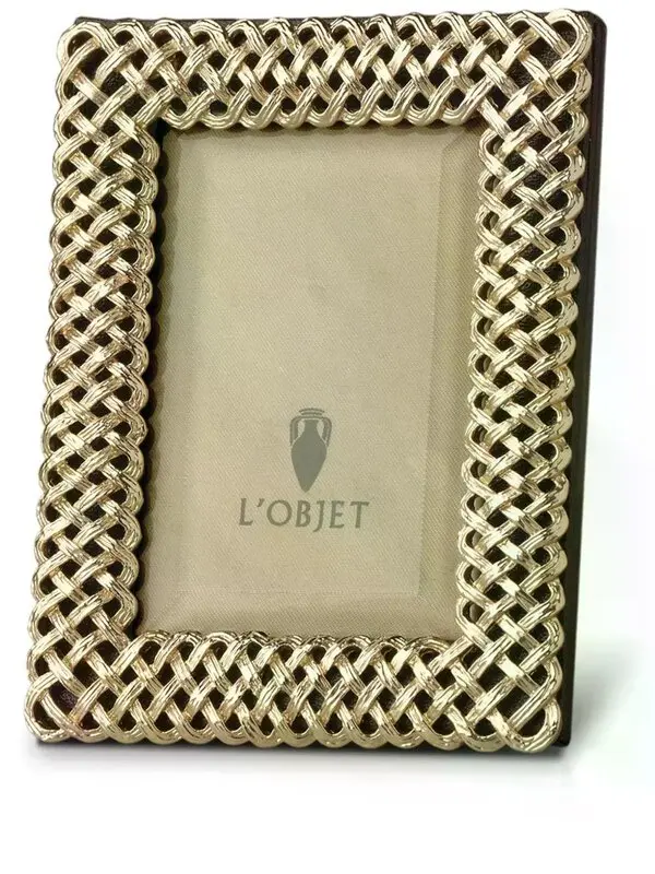 L'Objet Braid Photo Frame - Gold