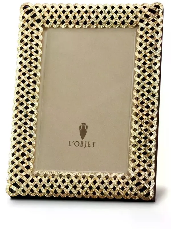 L'Objet Braid Photo Frame - Gold