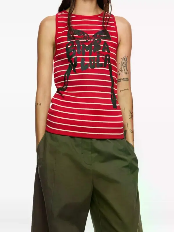 Bimba Y Lola Striped Tank Top
