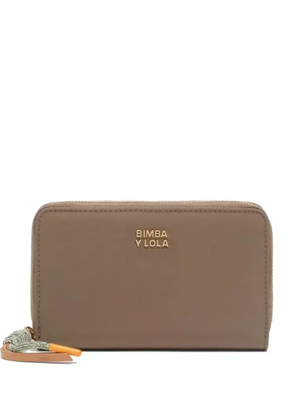Bimba Y Lola Logo-detail Zip Wallet - Neutrals