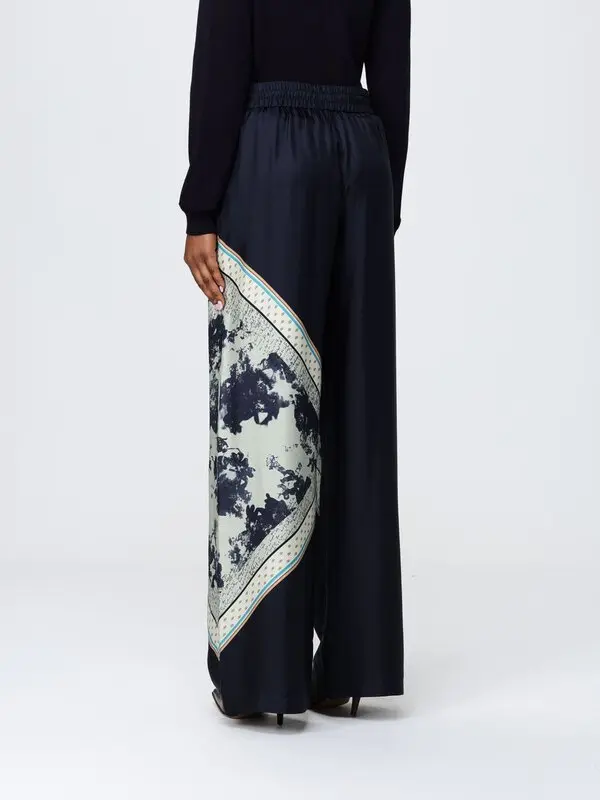 Paul Smith Printed Wide Leg Trousers - Blue