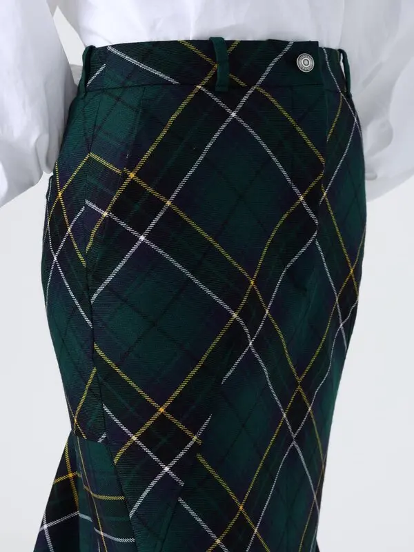 Alexander McQueen Plaid Mermaid Skirt