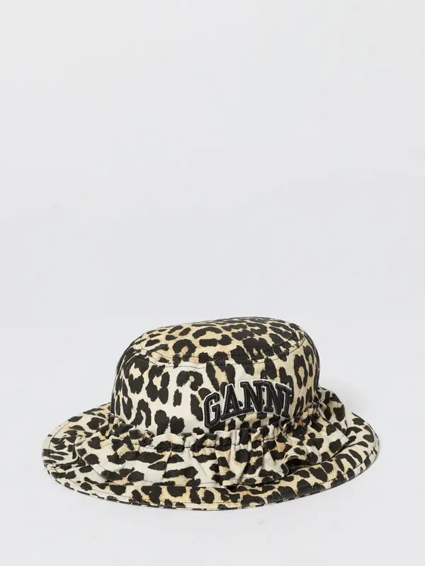GANNI Bucket Hat - Brown