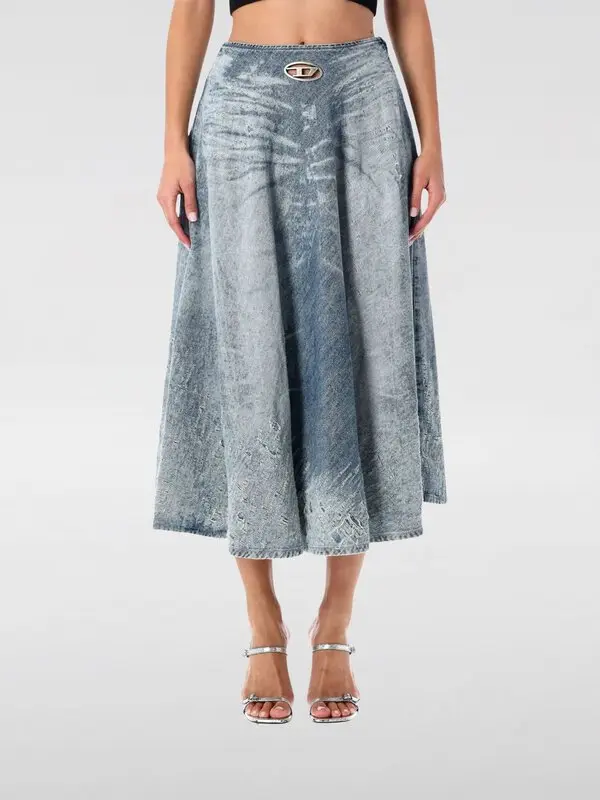 DIESEL Denim Midi Skirt
