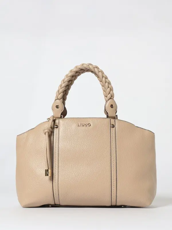 Liu Jo Braided Handle Satchel - Beige