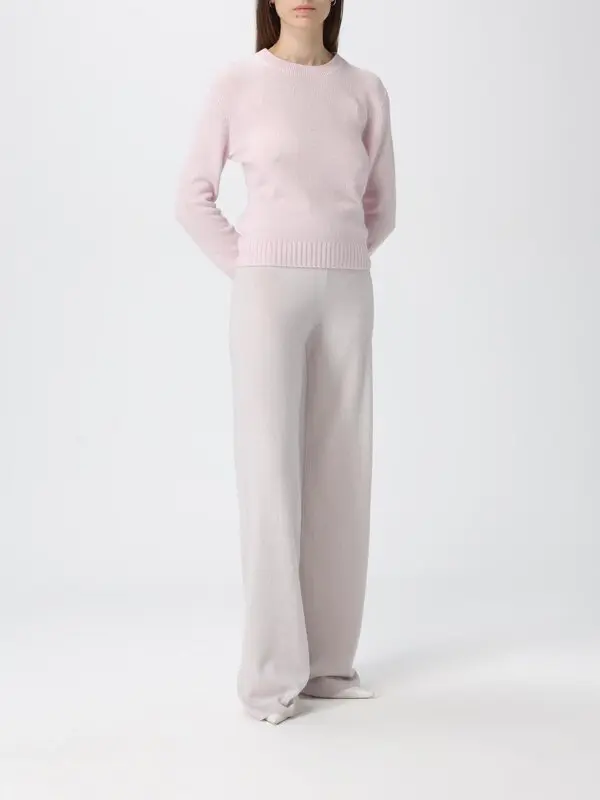 ALLUDE Wide Leg Knit Pants - Grey