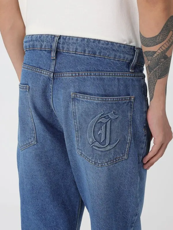 Just Cavalli Embossed Logo Jeans